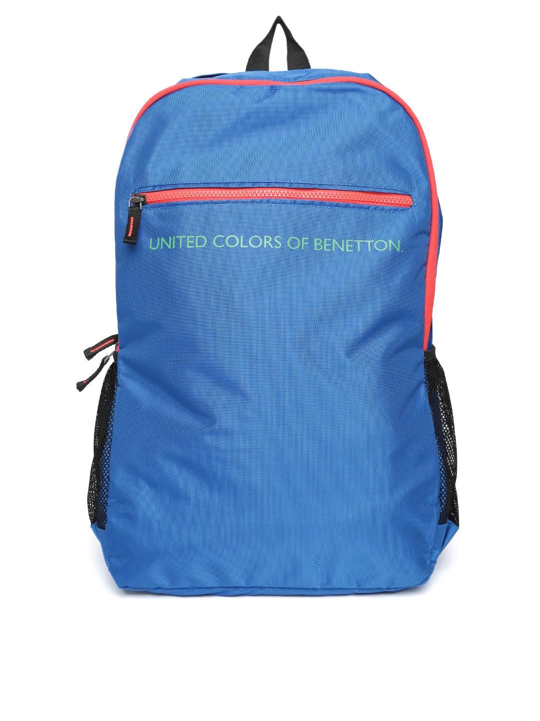 Buy United Colors Of Benetton Men Blue Backpack - Backpacks for Men ...