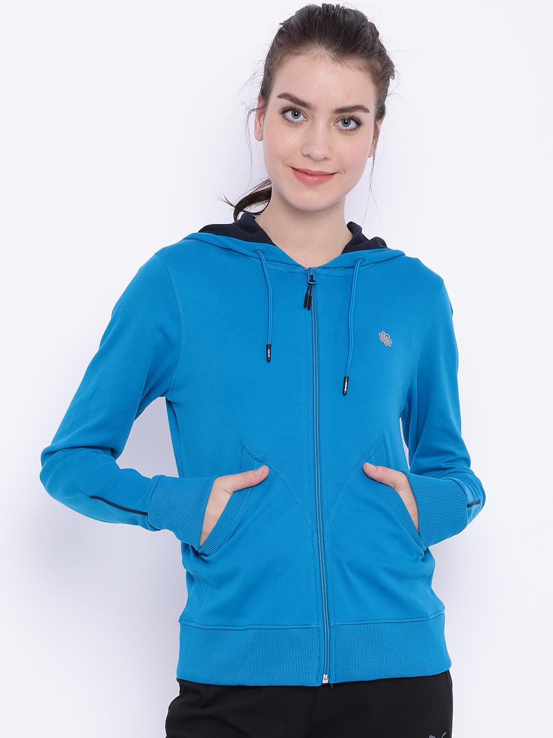 Buy Proline Active Blue Hooded Sweatshirt - Sweatshirts for Women ...