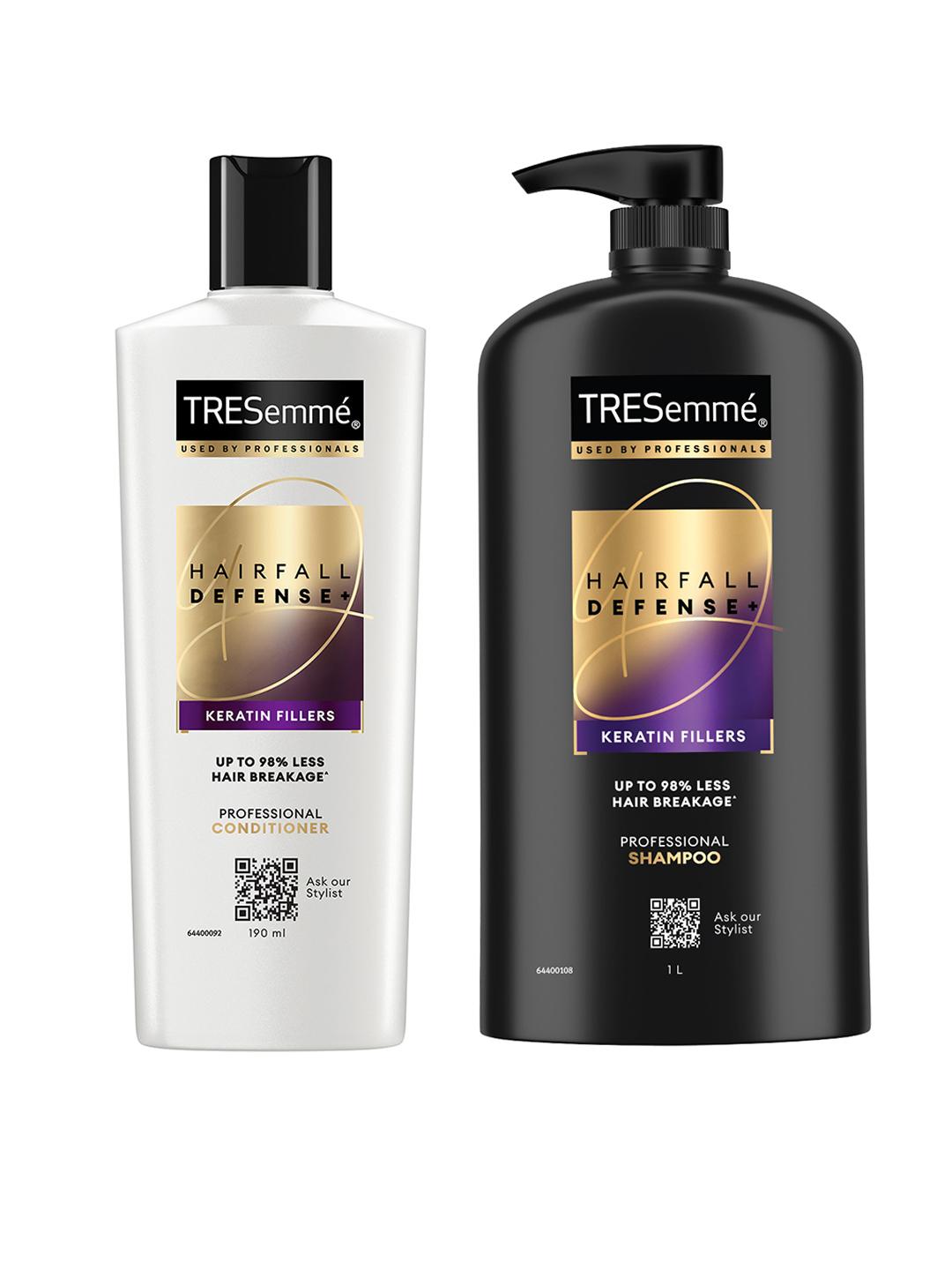 Buy TRESemme Set Of Hair Fall Defense Pro Collection Shampoo ...