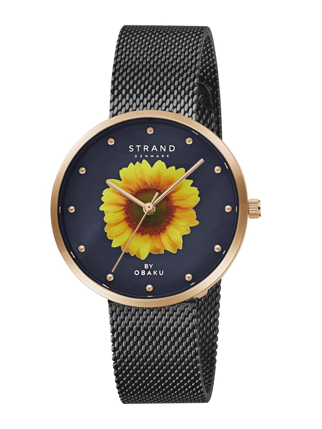 Buy STRAND BY OBAKU Women Black Brass Dial & Straps Digital Watch ...