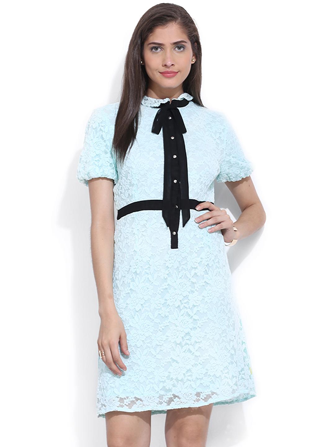 Buy H.O.G Women Green A Line Dress - Dresses for Women 1520350 | Myntra