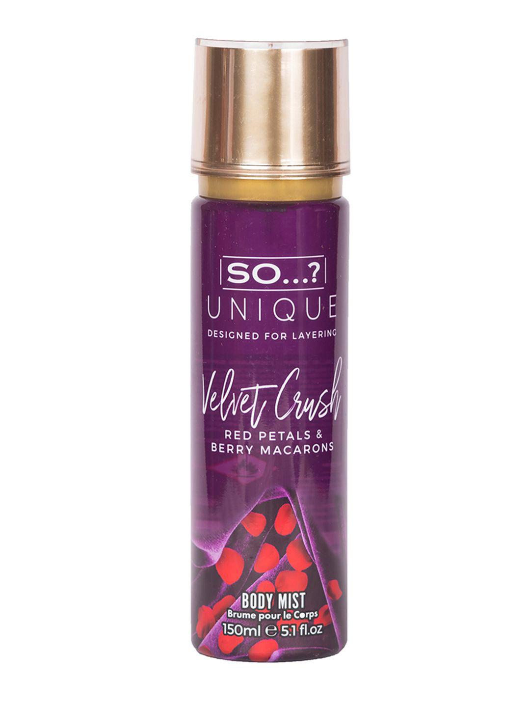 Buy SO Womens Unique Velvet Crush Body Mist 150ml - Body Mist And Spray ...