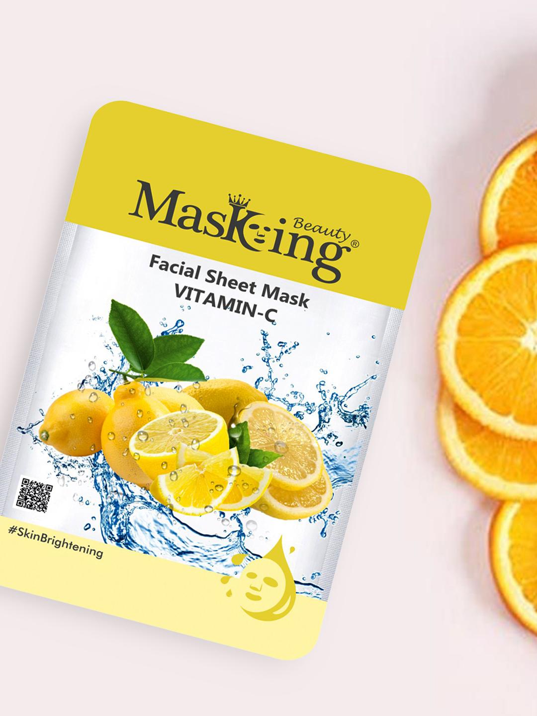 Buy MasKing Pack Of 4 Vitamin C Facial Sheet Masks 80 Ml - Sheet Masks ...