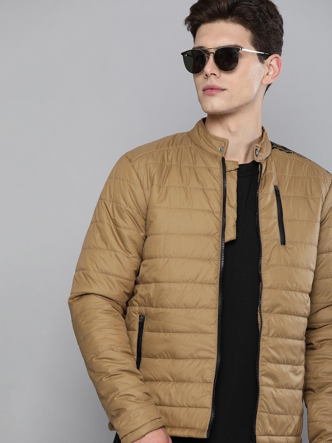 Buy The Indian Garage Co Men Zip Front Puffer Jacket With Zipper ...