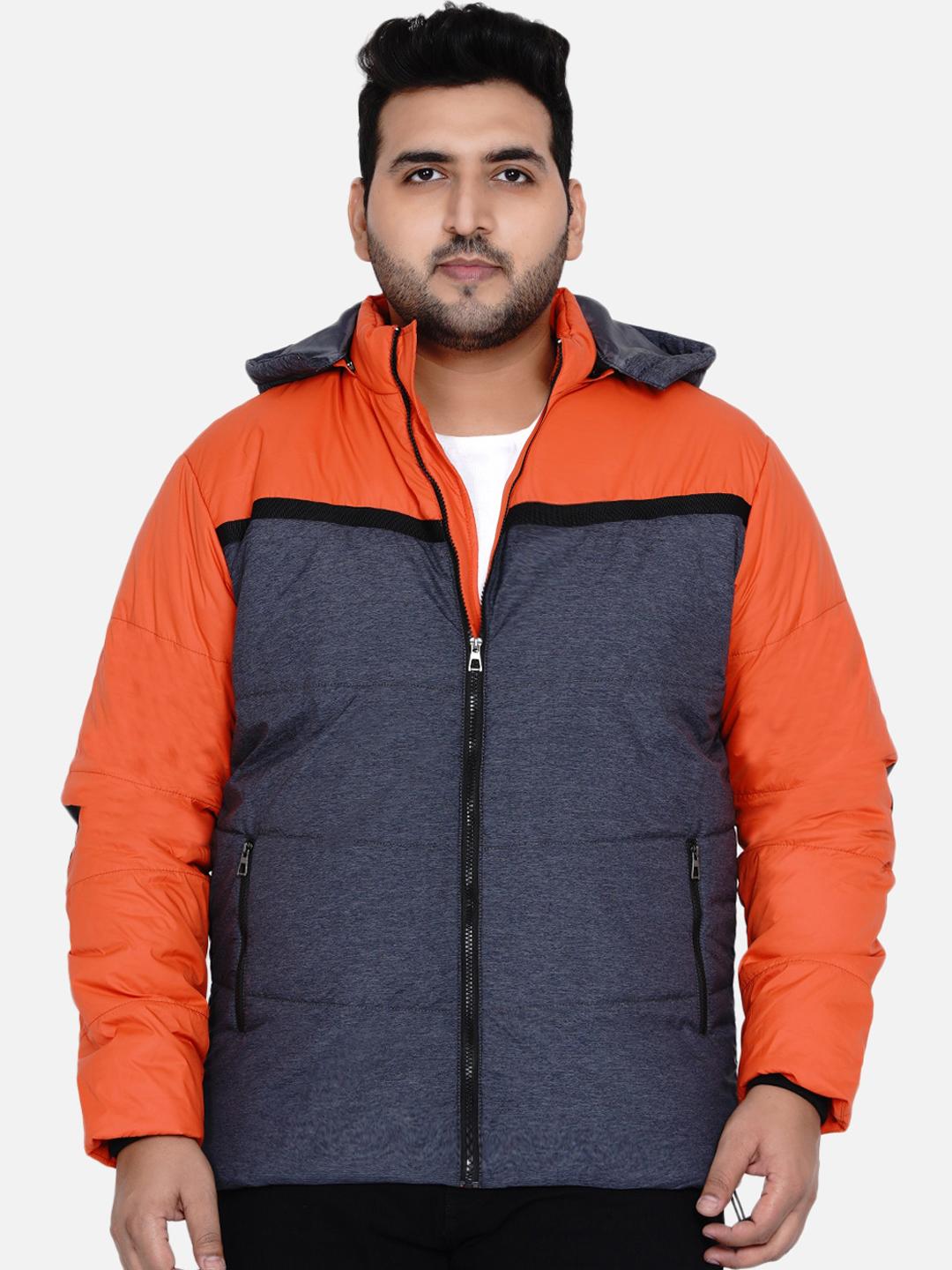 Buy John Pride Men Plus Size Colourblocked Padded Jacket - Jackets for ...