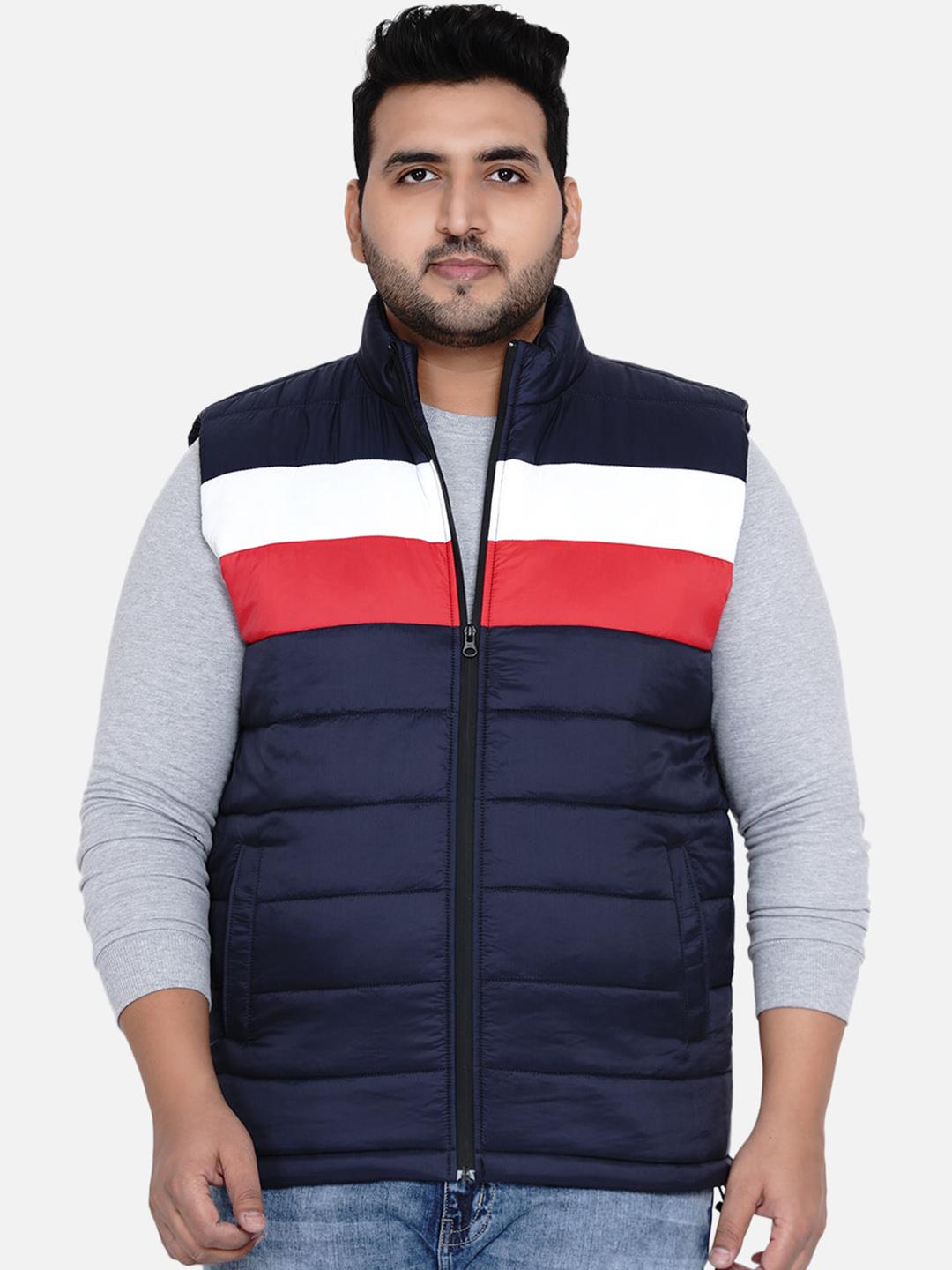 Buy John Pride Men Plus Size Colourblocked Puffer Jacket - Jackets for ...