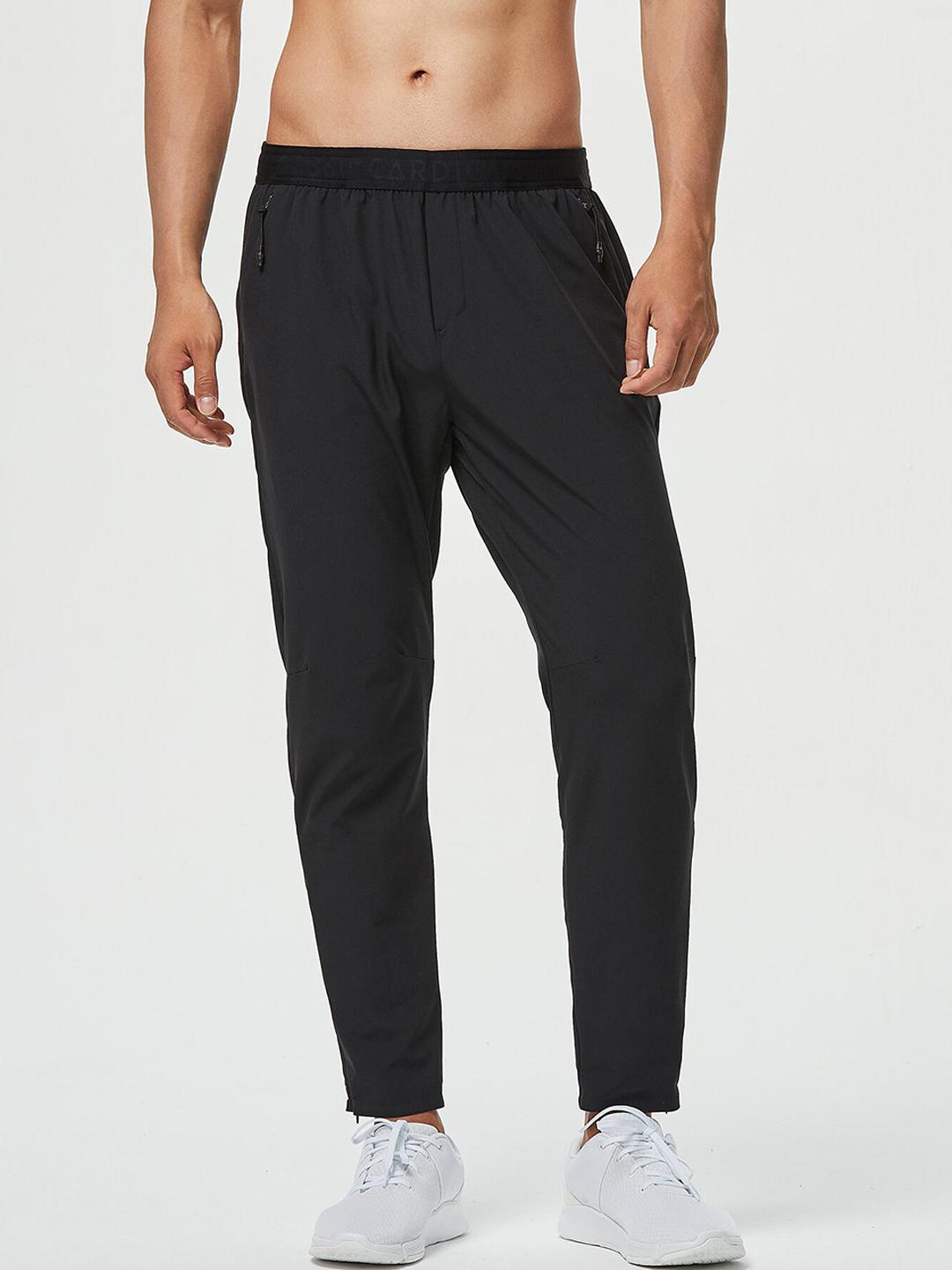 Buy Decathlon DOMYOS Men Black Slim Fit Fitness Trackpant - Track Pants ...