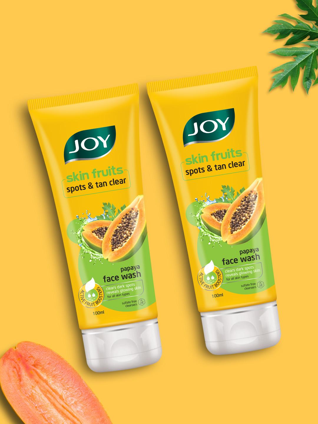 Buy JOY Set Of 2 Papaya Tan Clear Face Wash For Bright &glowing Skin ...