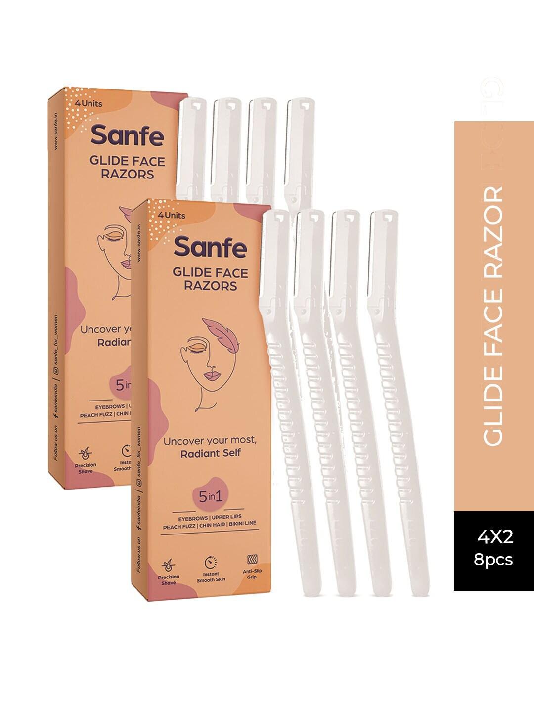 Buy Sanfe Women Glide Face Razor For Pain Free Facial Hair Removal (8 ...