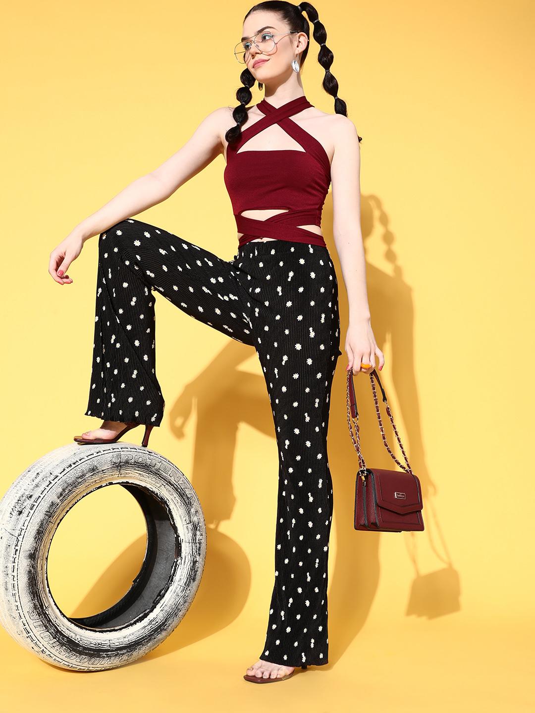 Buy Veni Vidi Vici Peach Coloured Tie Up Bondage Criss Cross Straps Crop Top - Tops for Women ...