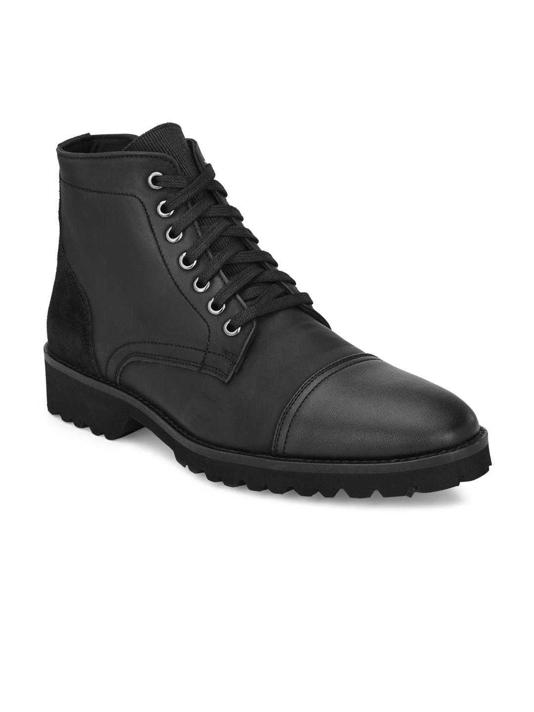 Buy Delize Men Black Flat Boots - Casual Shoes for Men 15485562 | Myntra