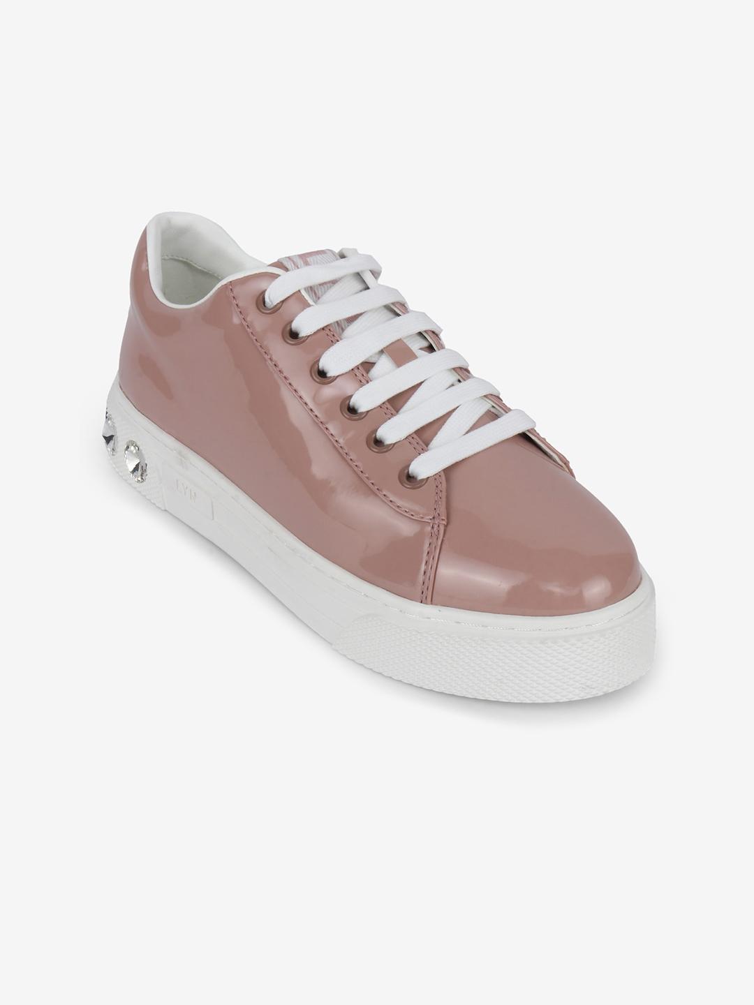 Buy LYN Women Pink PU Sneakers - Casual Shoes for Women 15562178 | Myntra
