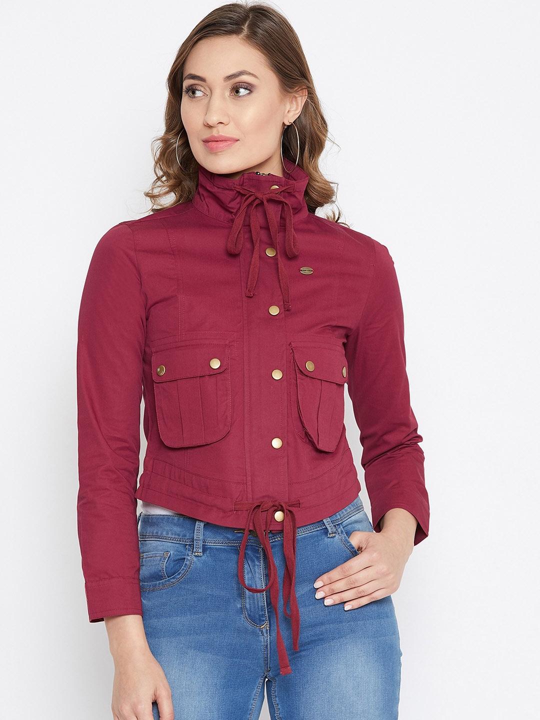 Buy JUMP USA Women Red Tailored Jacket - Jackets for Women 15618756 ...