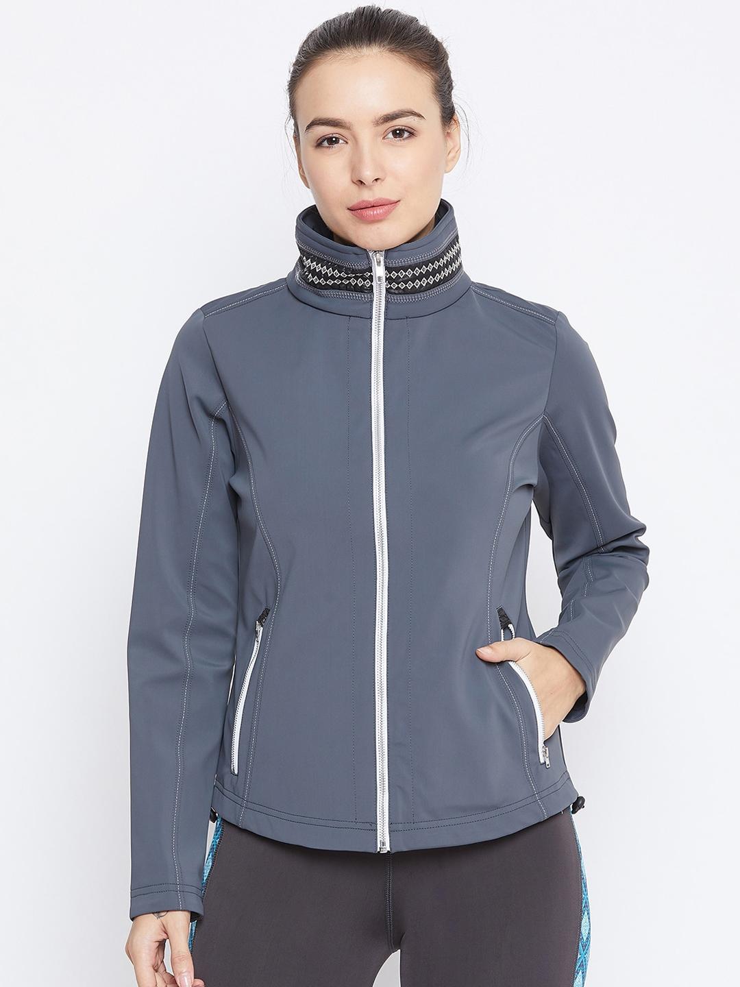 Buy JUMP USA Women Grey Sporty Jacket - Jackets for Women 15618774 | Myntra