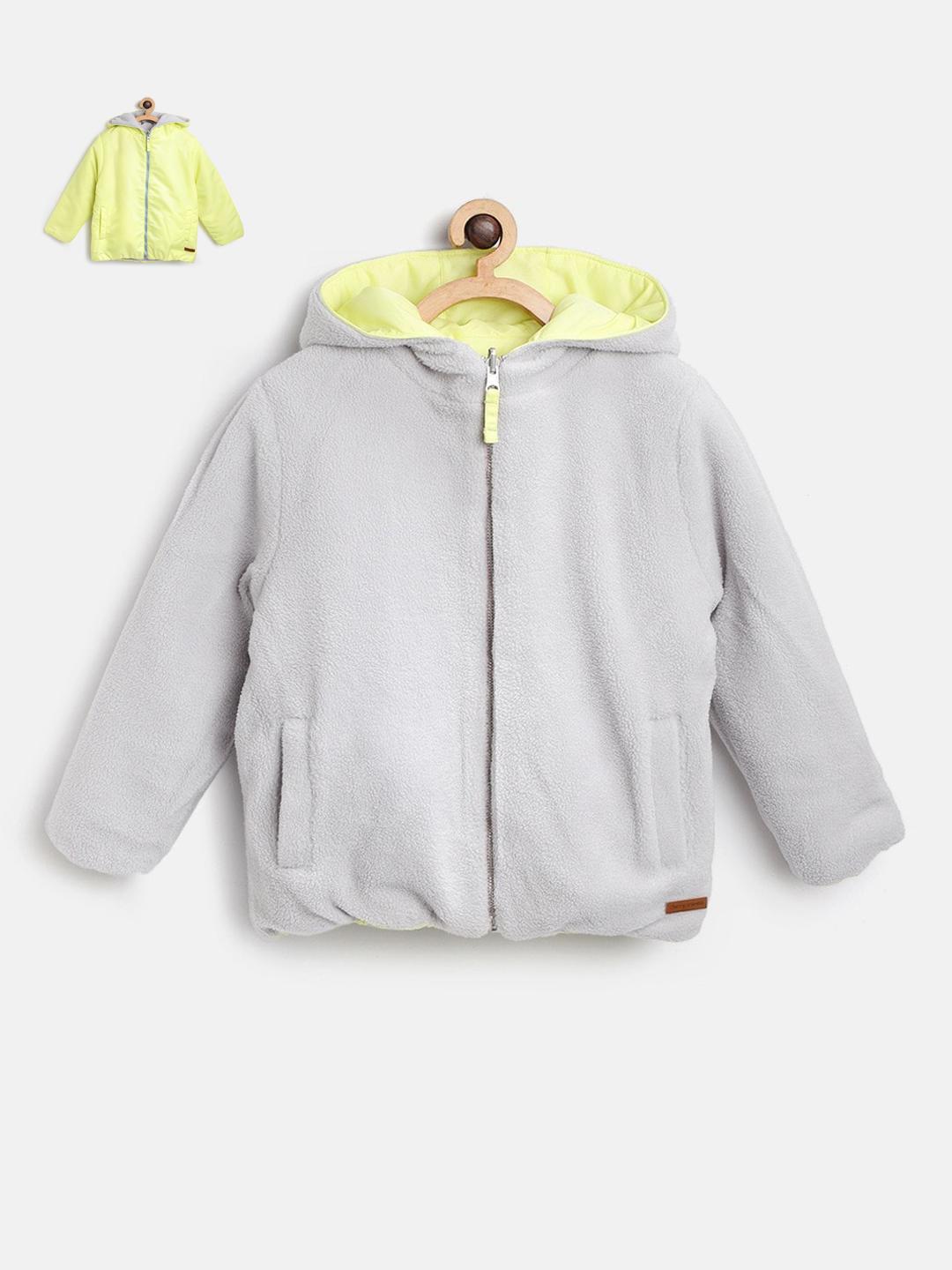 Buy Cherry Crumble Kids Yellow Reversible Bomber Jacket - Jackets for ...