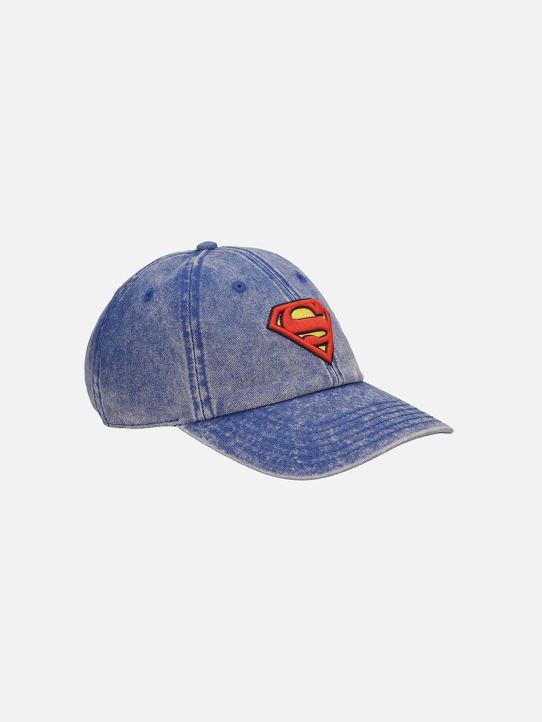Buy Free Authority Men Blue & Red Superman Printed Baseball Cap - Caps ...