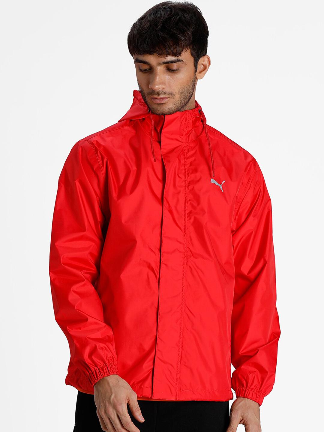 Buy Puma Men Black Regular Fit Rain Jacket - Jackets for Men 15684146 ...