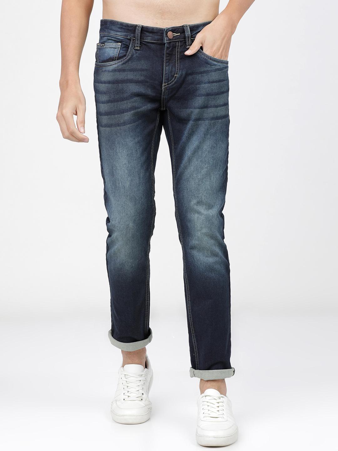Buy KETCH Men Blue Slim Fit Heavy Fade Stretchable Jeans - Jeans for ...