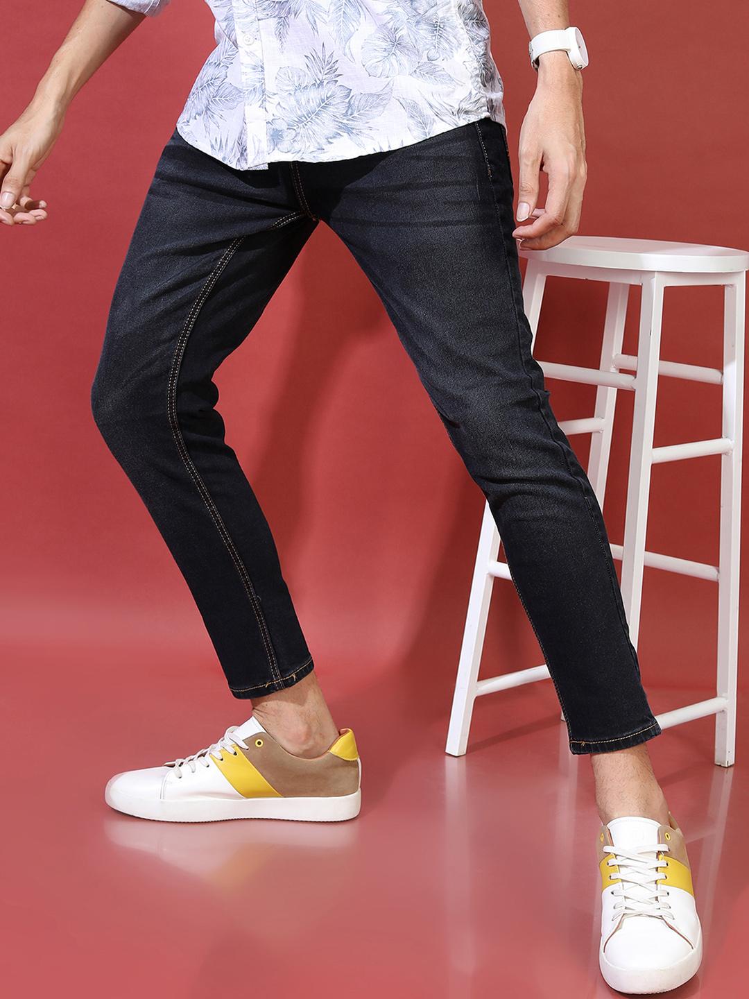Buy KETCH Men Blue Slim Fit Heavy Fade Stretchable Jeans - Jeans for ...