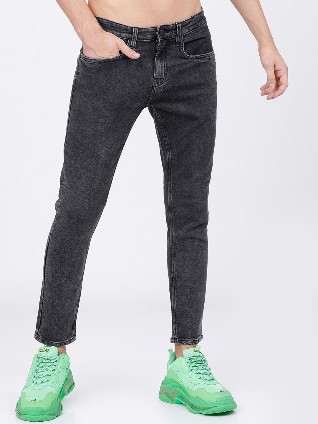 Buy KETCH Men Black Heavy Faded Slim Fit Stretchable Jeans - Jeans for ...