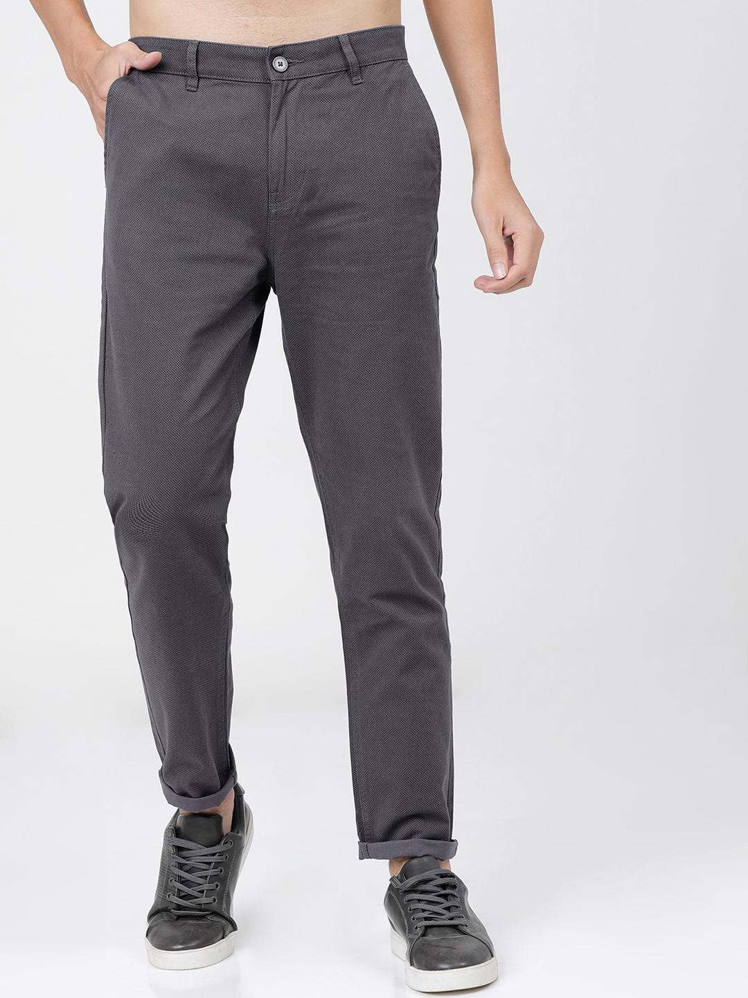 Buy KETCH Men Magenta Slim Fit Easy Wash Trousers - Trousers for Men ...