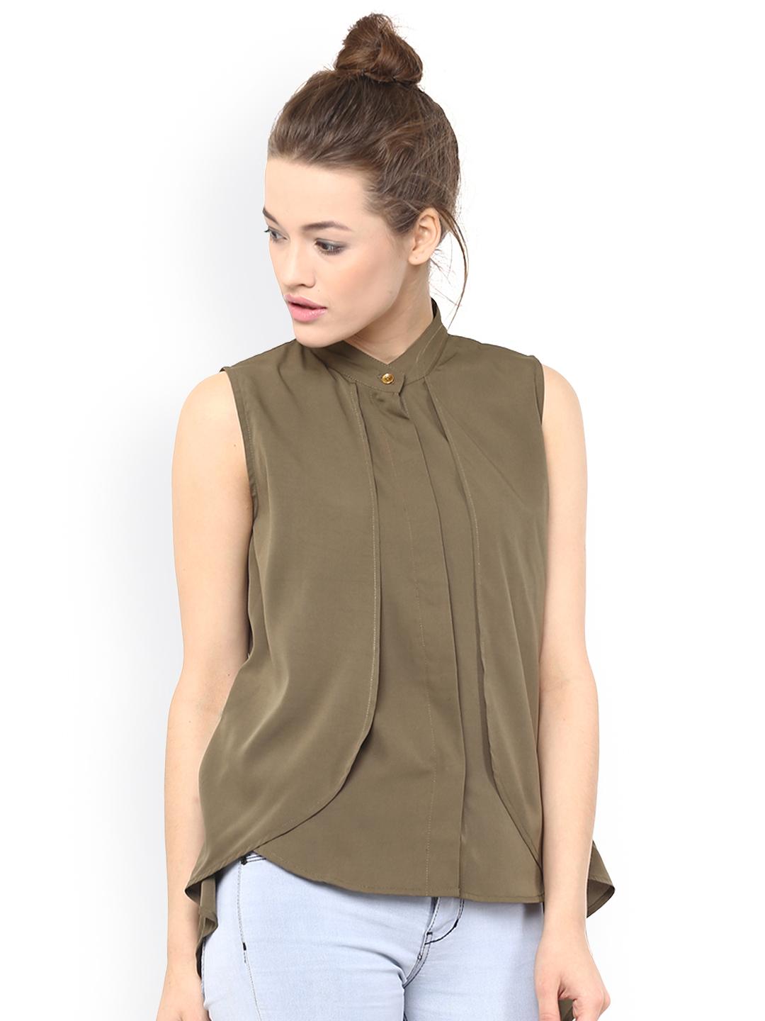 Buy Miss Chase Women Brown Solid Top - Tops for Women 1580274 | Myntra