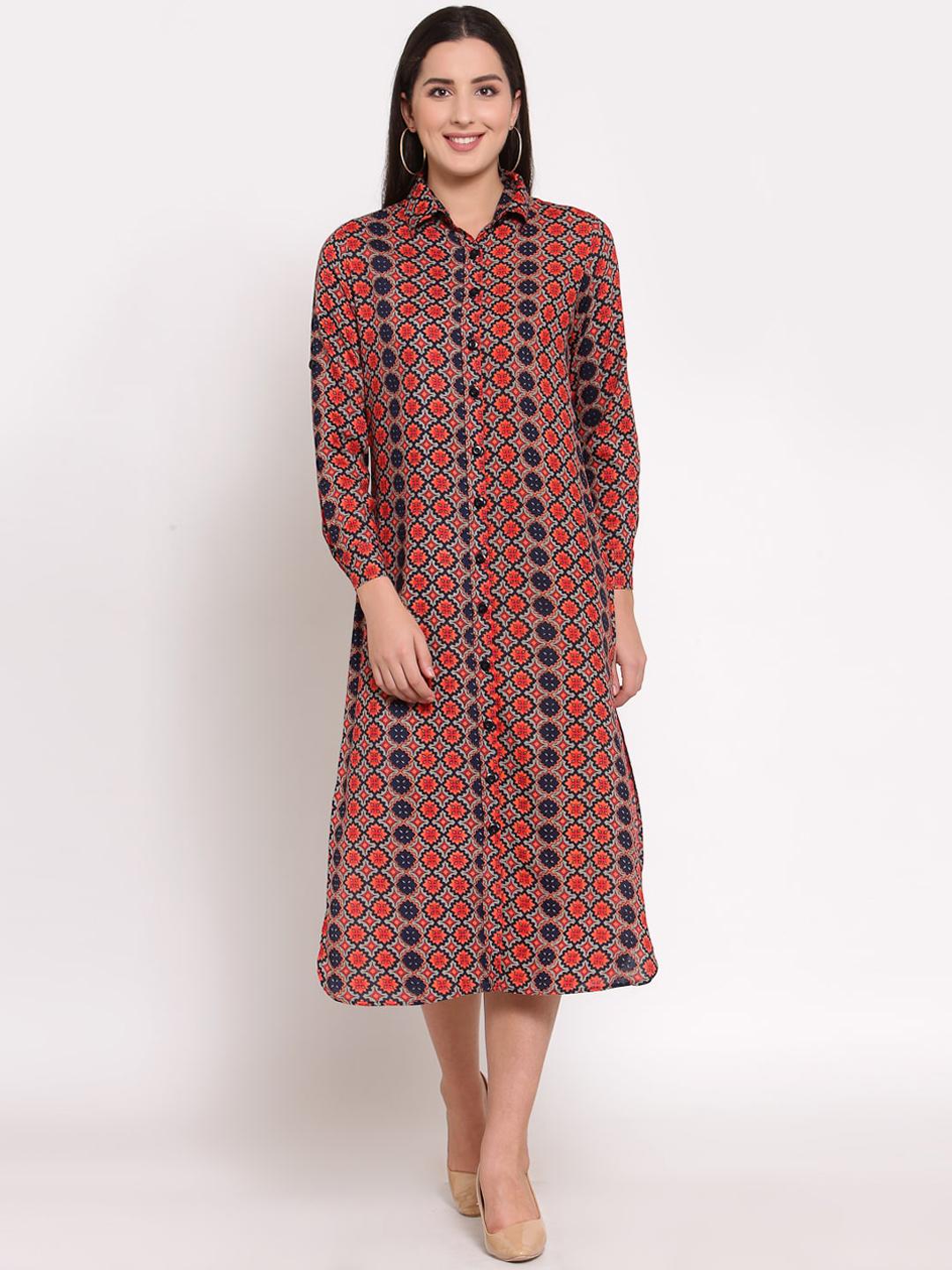 Buy LUCERO Multicoloured Shirt Midi Dress - Dresses for Women 15883872 ...