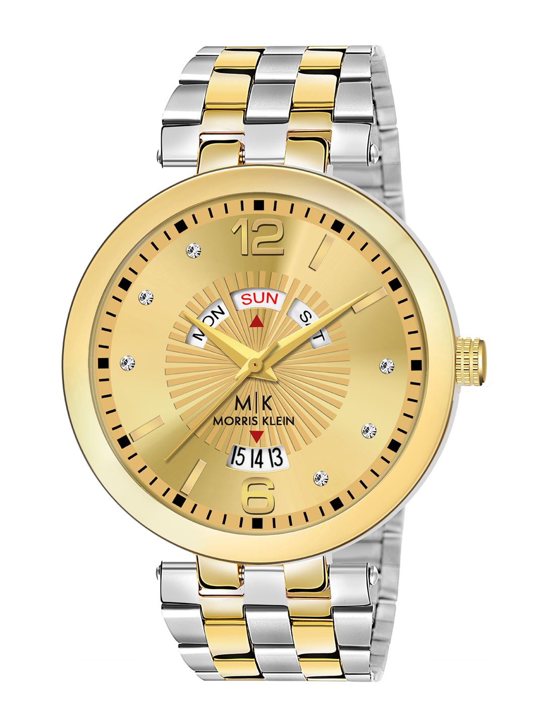 Buy MORRIS KLEIN Men Gold Toned Embellished Dial Analogue Watch MK 1012 ...