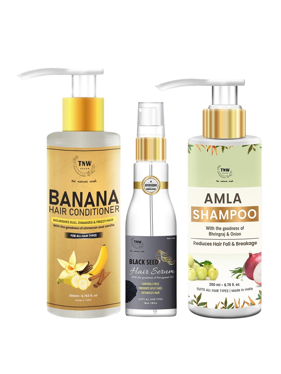 Buy TNW The Natural Wash Banana Conditioner With Hair Serum & Amla ...