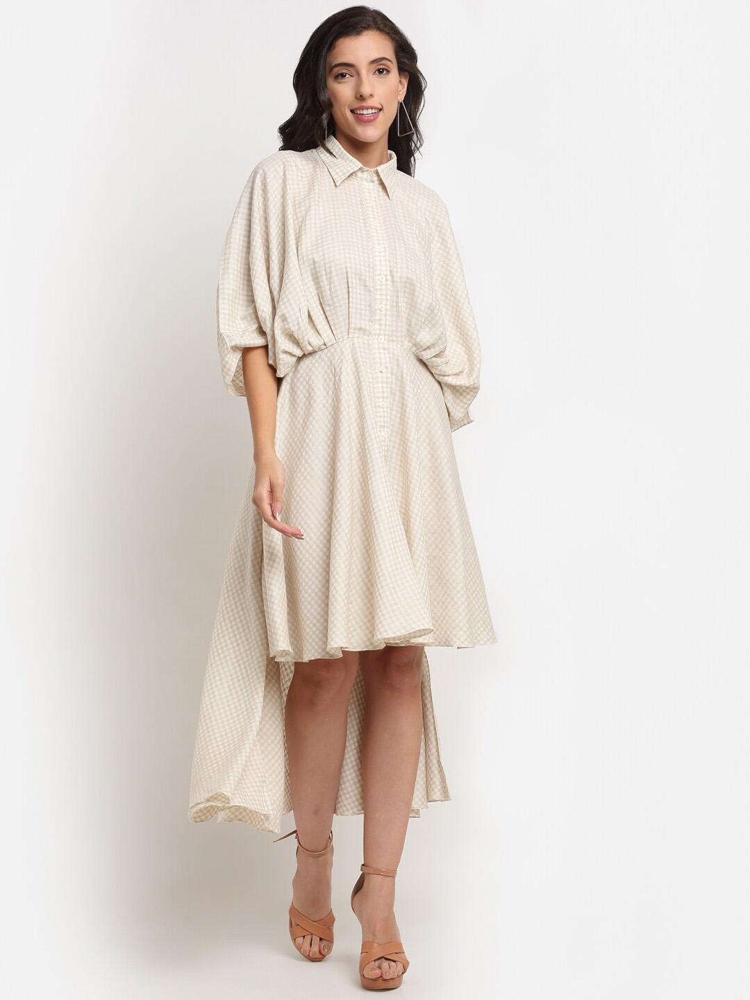 Buy Ewoke Off White Shirt Dress - Dresses for Women 15943810 | Myntra