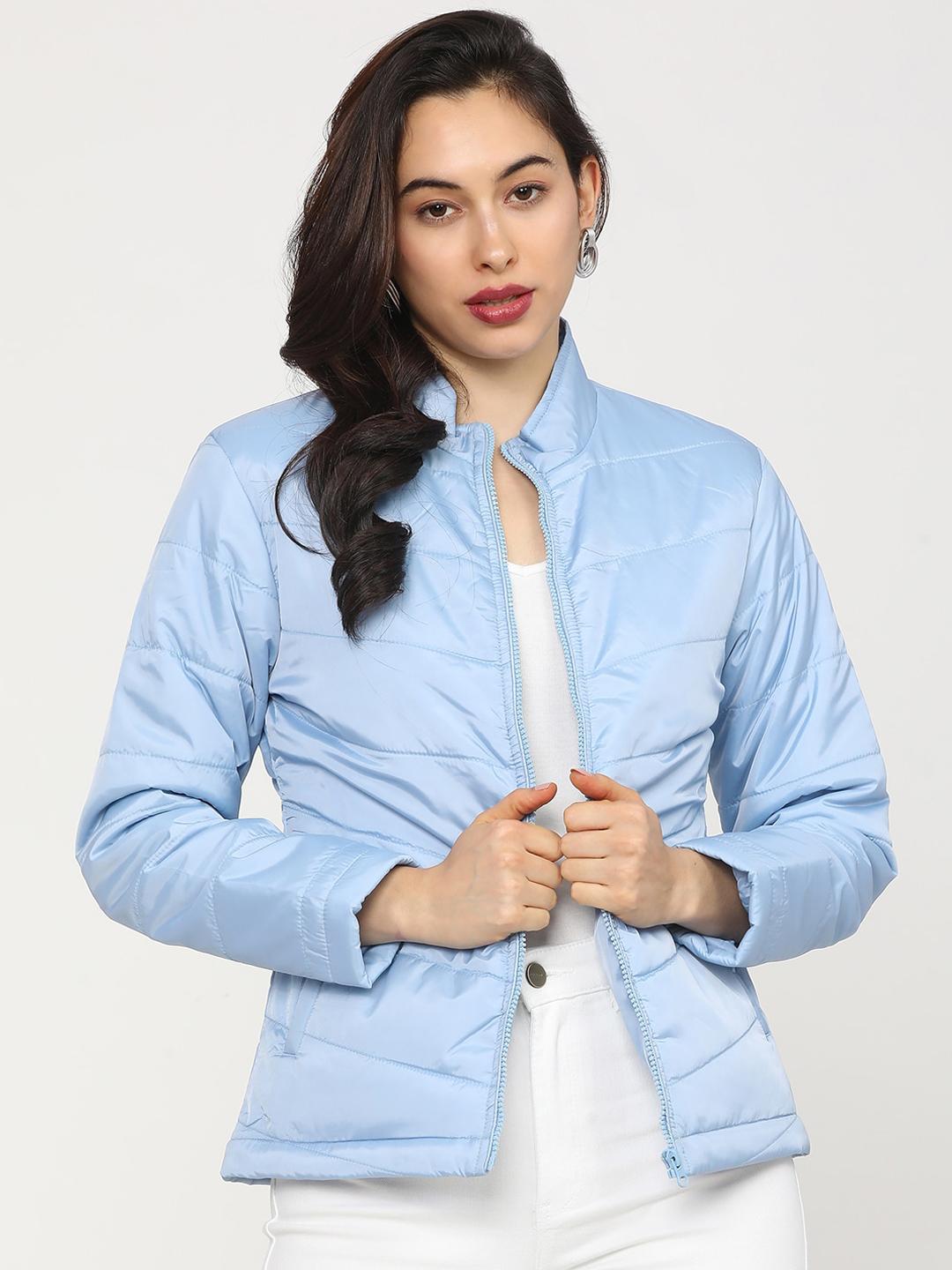 Buy Tokyo Talkies Women Blue Padded Jacket - Jackets for Women 15953932 ...