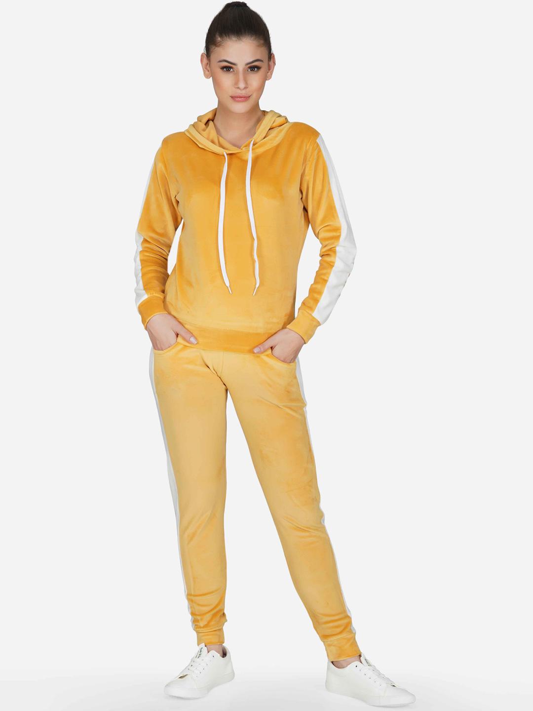 Buy NEU LOOK FASHION Women Mustard Yellow & White Colourblocked Slim ...