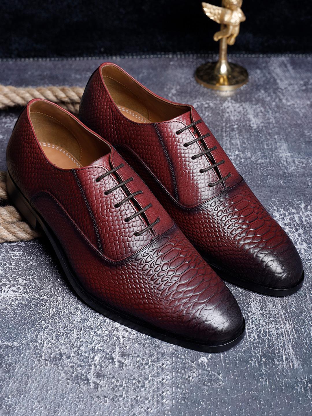 Buy LOUIS STITCH Men Premium Leather Dual Tone Patina Derby Shoes ...