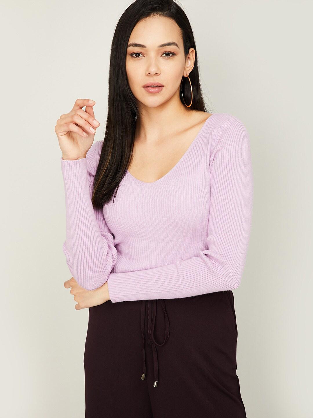 Buy CODE By Lifestyle Purple Fitted Top - Tops for Women 16086290 | Myntra