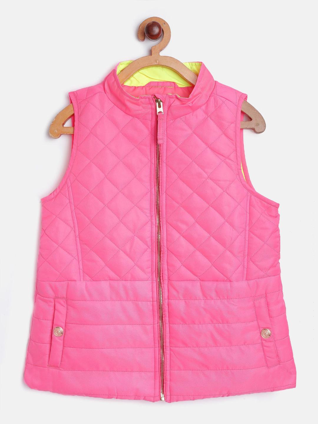 Buy Cherry Crumble Girls Pink Quilted Jacket - Jackets for Girls ...