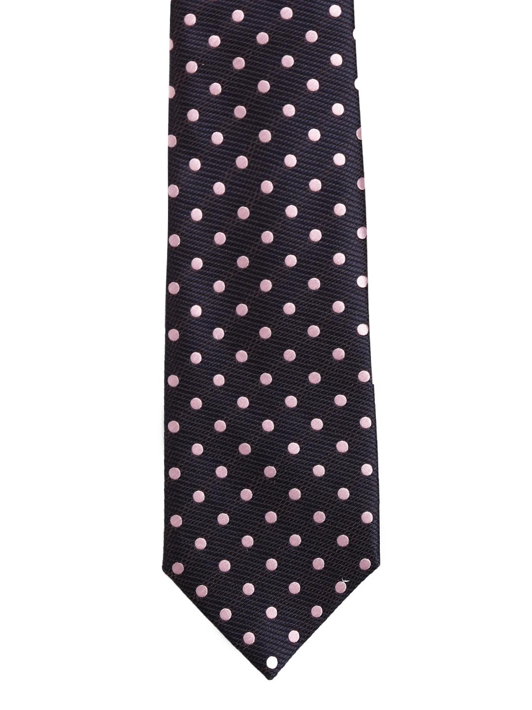 Buy Peter England Statements Navy Blue Polka Dot Tie - Ties for Men ...