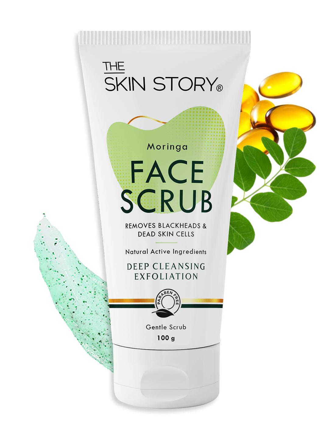 Buy THE SKIN STORY Moringa Face Gentle Scrub Deep Cleansing Exfoliator ...