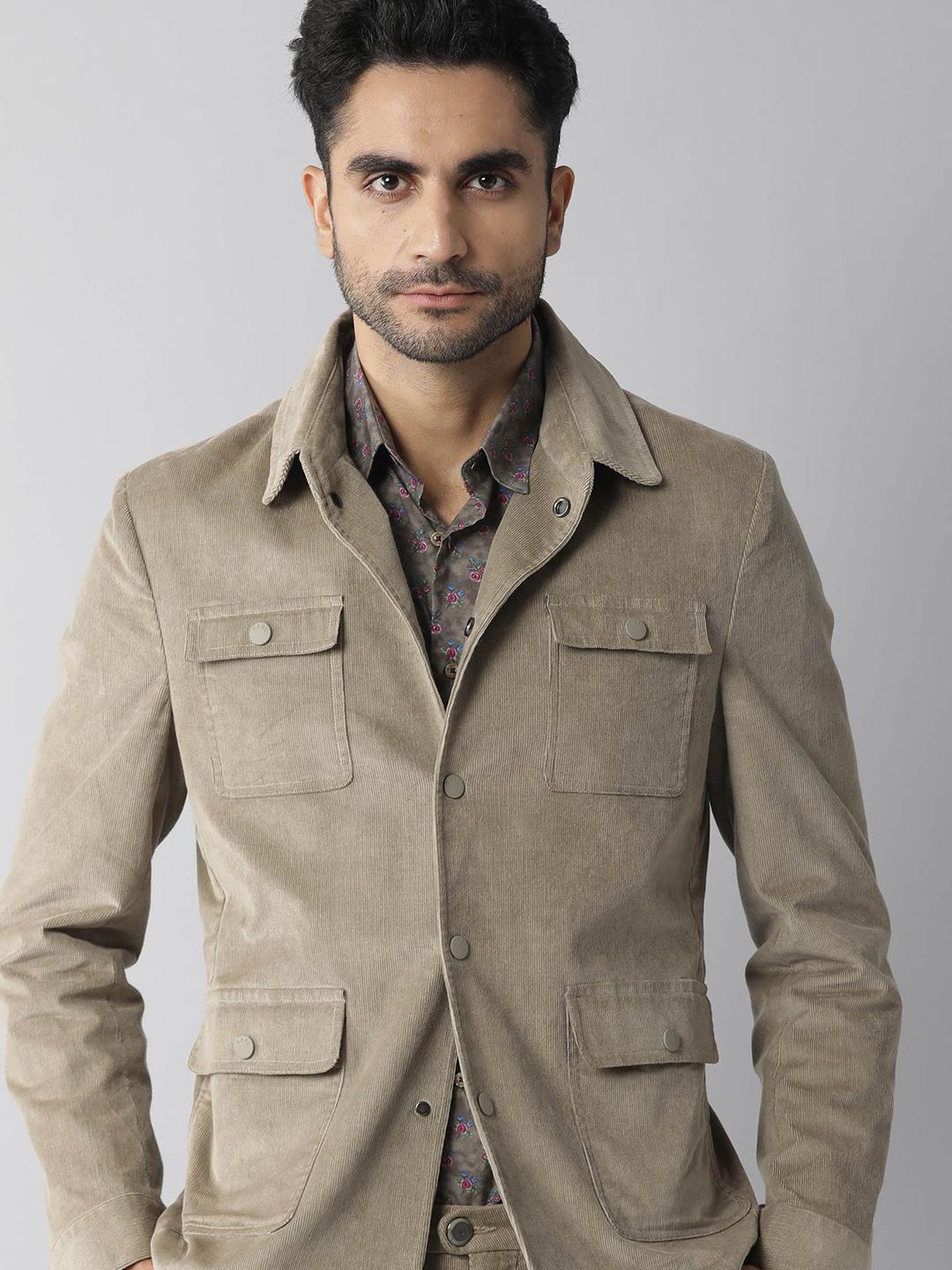 Buy RARE RABBIT Men Rudy Slim Fit Corduroy Jacket - Jackets for Men ...