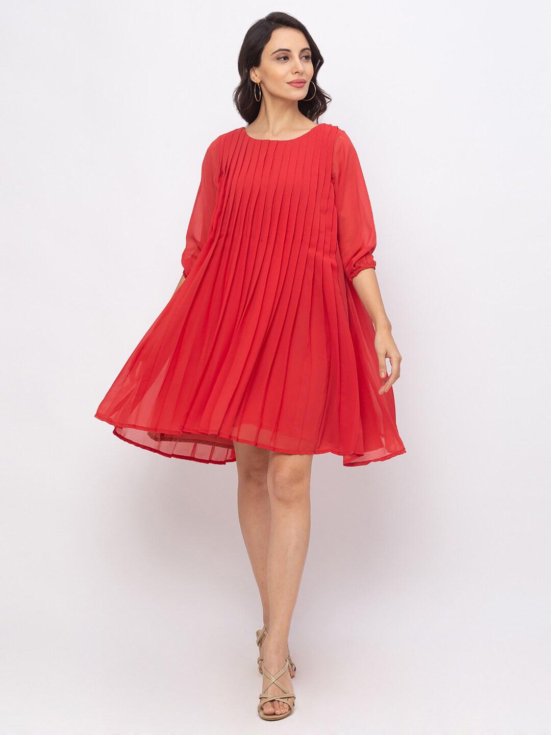 Buy Iti Coral Georgette Dress - Dresses for Women 16224178 | Myntra