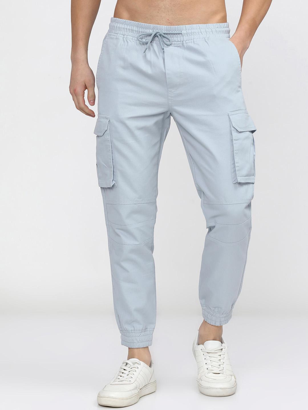 Buy KETCH Men Blue Slim Fit Joggers Trousers - Trousers for Men ...