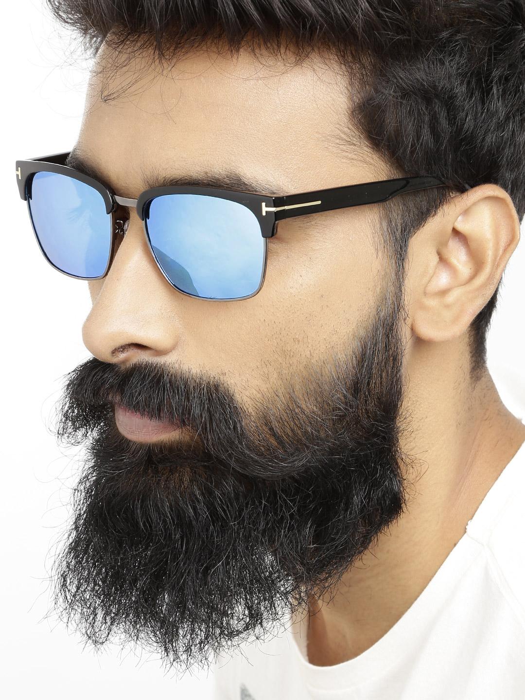 Buy Mast & Harbour Men Mirrored Clubmaster Sunglasses MFB PN TSD 6054 1 - Sunglasses for Men ...