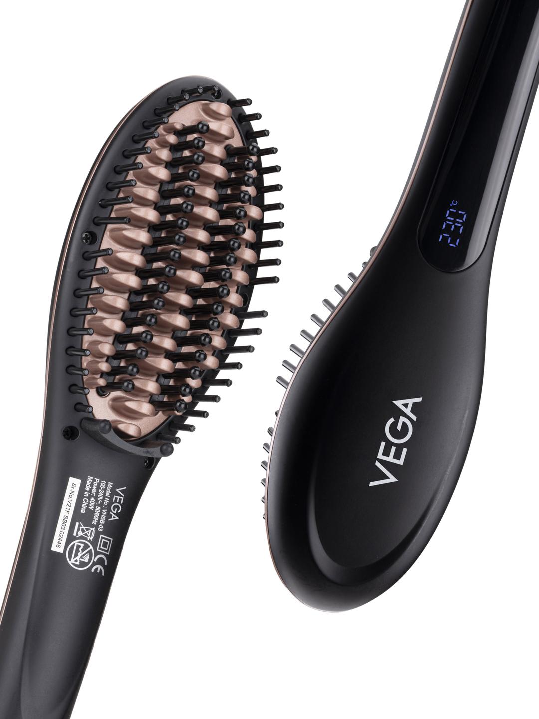 Buy VEGA X Star Hair Straightening Brush With Thermo Protect & Temperature Settings VHSB 03 ...