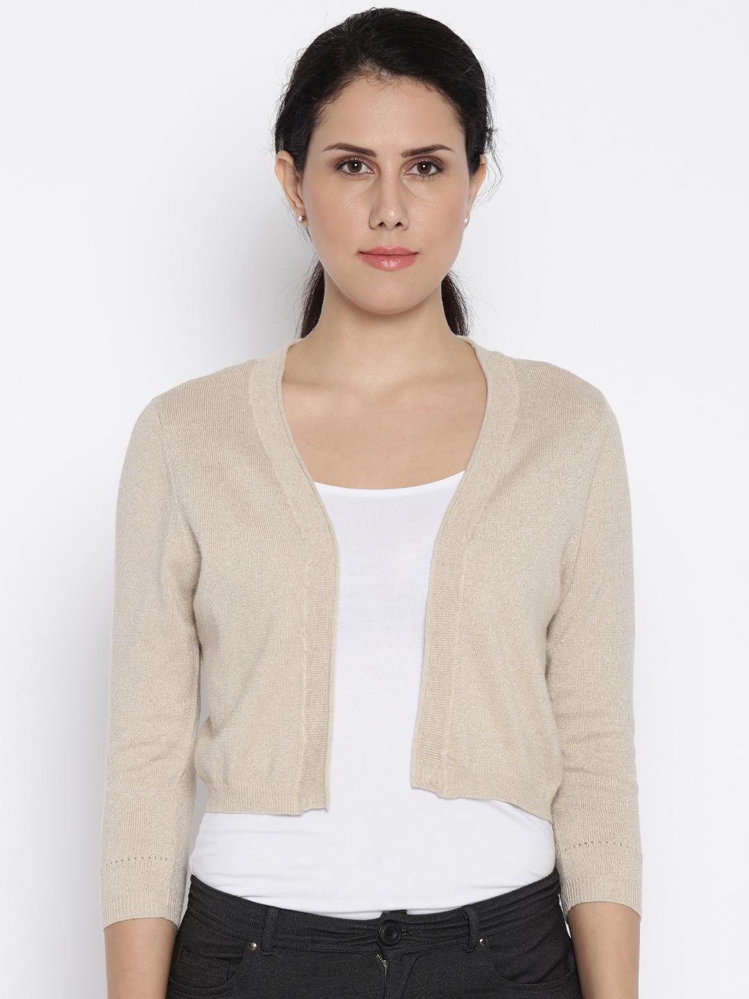 Buy ONLY Beige Shrug - Shrug for Women 1627870 | Myntra