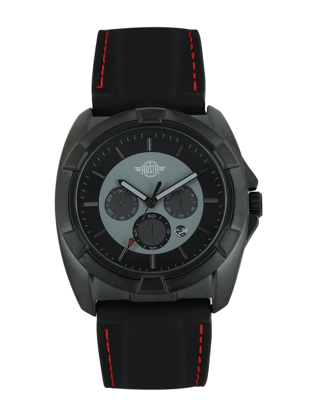 Buy RDSTR By Roadster Men Black & Grey Analogue Watch MFB PN WTH 9426 1 ...