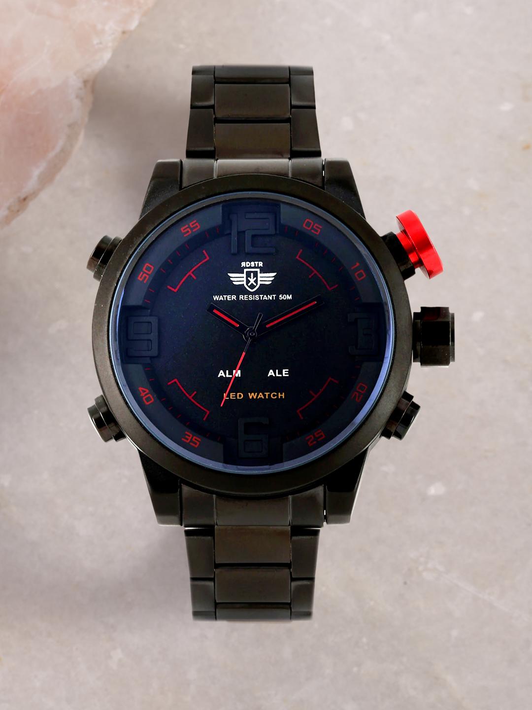 Buy RDSTR Men Charcoal Grey Analogue & Digital Watch MFB PN WTH1608 A ...