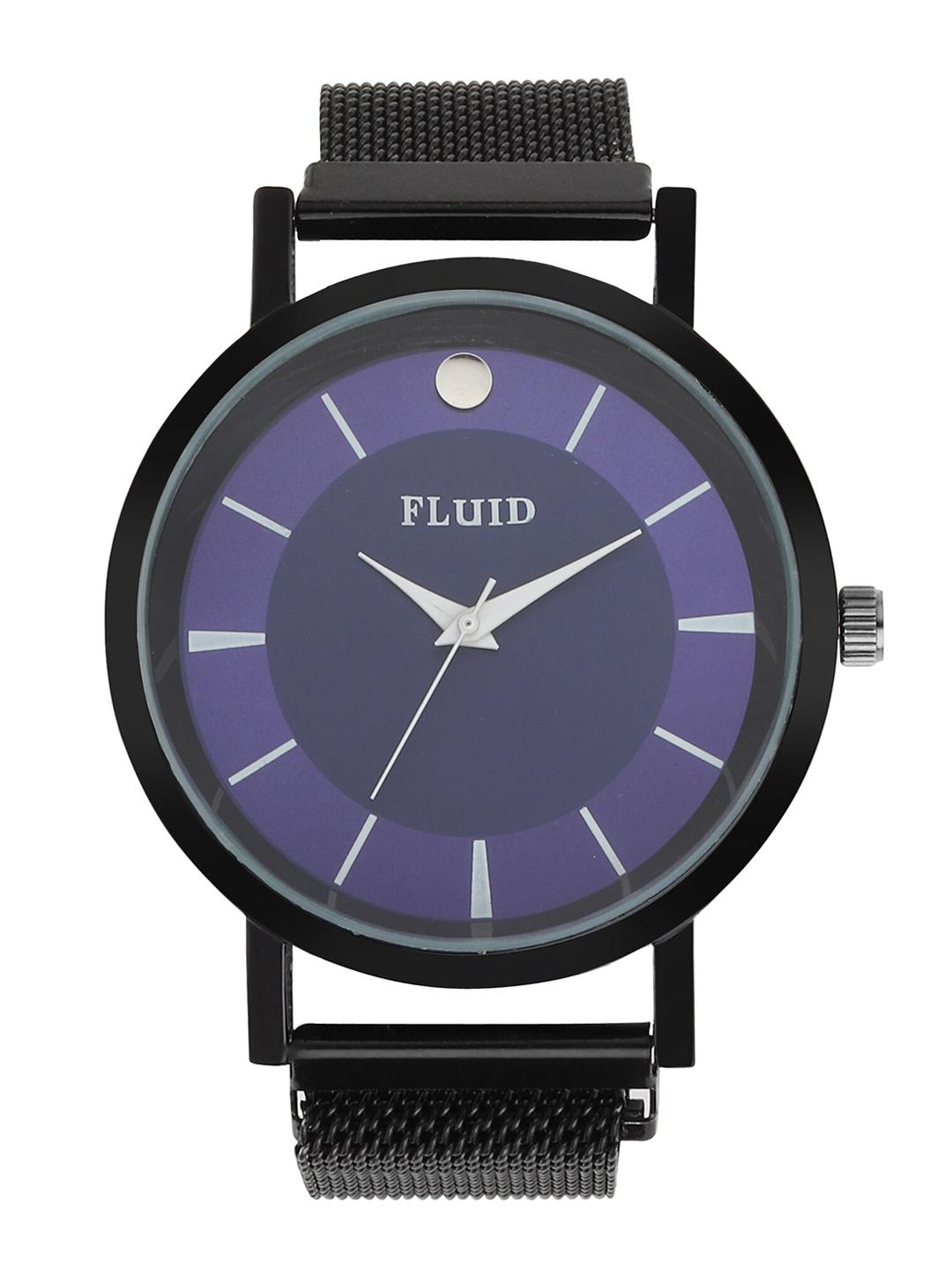 Buy FLUID Women Blue Dial Bracelet Style Straps Analogue Watch FL 819G ...