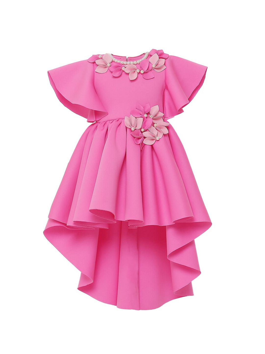 Buy TINY MINY ME Pink Floral Dress - Dresses for Girls 16322312 | Myntra