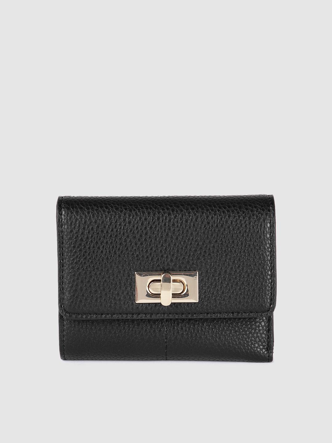 Buy Accessorize Women Black Faux Leather Sandra Purse Wallet - Wallets ...
