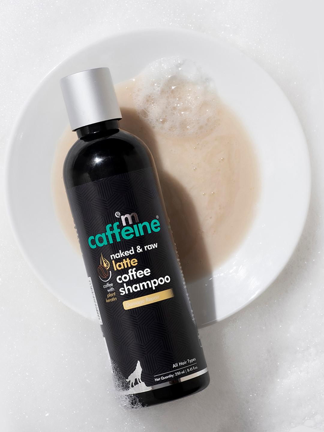 Buy MCaffeine Latte Coffee Shampoo For Damage Repair With Coconut Milk ...
