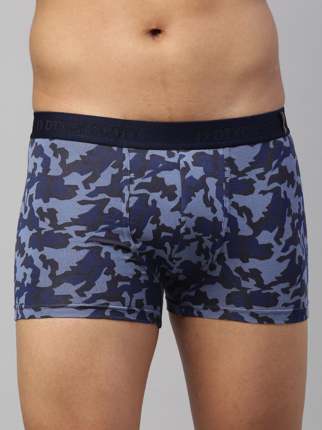 Buy DIXCY SCOTT MAXIMUS Men Navy Blue & Black Printed Trunk MAXT 004 ...